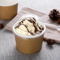 China 350gsm Quality Disposable Ice Cream Paper Cup Ice Beverage Shop Used Ice Cream Paper Bowl for sale