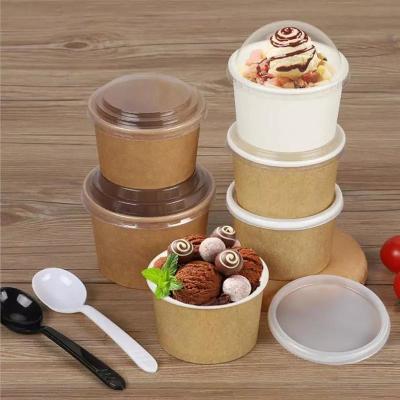 China Eco Friendly Ice Cream Bowls Colorful Custom Design Good Price Ice Cream Disposable Paper Bowls for sale