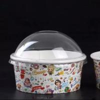 China 12 oz Disposable Dessert Soup Bowls Party Supplies Paper Ice Cream Cup Bowls For Ice Cream, Soup, Frozen Yogurt for sale