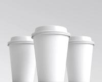 China 18oz Customization Logo Biodegradable Black Takeaway Juice Coffee Packaging Single Layer Paper Cups With Lid for sale