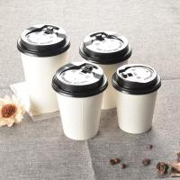 China 8oz Disposable Biodegradable Party Bar PLA Cup Sugarcane Paper Cups For Take Away Bubble Tea Wedding Coffee Hot Drinking for sale