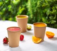 China Customized Design Microwavable Kraft Paper Cup Hot Paper Coffee Cups For Tea/Coffee/Soda for sale