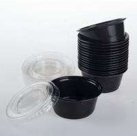 China Restaurant Small PP Takeaway Plastic Sauce Bowl Black 0.75oz 1oz 2oz 3.24oz 4oz 5.5oz for sale