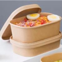 China Disposable OEM ODM Take Away Bowl Rectangle Microwavable For Salad Snack for sale