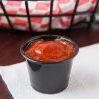 China PP Clear Black Disposable Sauce Cup Plastic Food Sauce Container With Lid for sale
