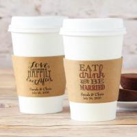 China Coffee Disposable Paper Cup Holder Paper Coffee Custom Cup Sleeve for sale
