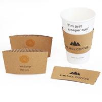 China Coffee Disposable Paper Cup Holder Paper Coffee Custom Cup Sleeve for sale