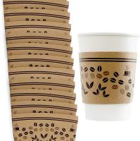 China Coffee Disposable Paper Cup Holder Paper Coffee Custom Cup Sleeve for sale