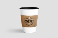 China Disposable Coffee Kraft Paper Cup Holder Paper Coffee Custom Cup Sleeve for sale