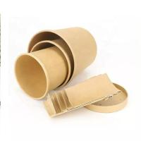 China Salad Porridge Packaged Kraft Paper Takeaway Bowl Fast Food Box 32Oz for sale