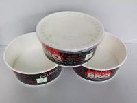 China Disposable Takeaway Kraft Paper Salad Bowl Fast Food Lunch 350ml for sale