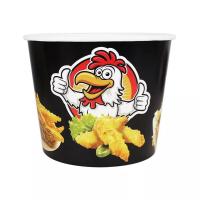 China KFC High CapacityFamily Fried Chicken Paper Buckets Disposable With Lid for sale