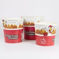 China KFC High CapacityFamily Fried Chicken Paper Buckets Disposable With Lid for sale
