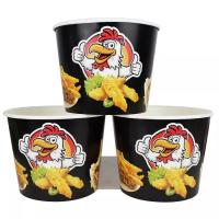 China KFC High CapacityFamily Fried Chicken Paper Buckets Disposable With Lid for sale