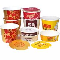 China KFC High CapacityFamily Fried Chicken Paper Buckets Disposable With Lid for sale