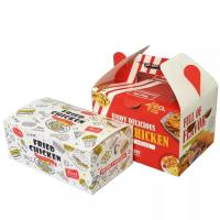 China Kfc Fried Chicken Takeaway Custom Paper Box Fast Food Packaging for sale