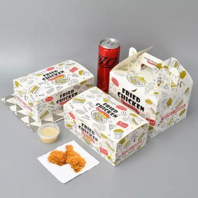 China Kfc Fried Chicken Takeaway Custom Paper Box Fast Food Packaging for sale