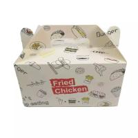 China Kfc Fried Chicken Takeaway Custom Paper Box Fast Food Packaging for sale