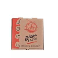 China 8in Custom Printing Corrugated Pizza Packing Box Takeaway Brown Pizza Box for sale