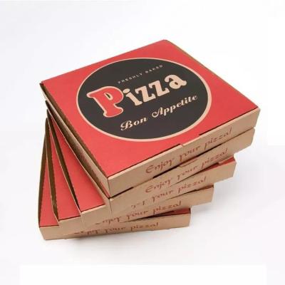 China 8in Custom Printing Corrugated Pizza Packing Box Takeaway Brown Pizza Box for sale