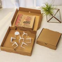 China 8in Custom Printing Corrugated Pizza Packing Box Takeaway Brown Pizza Box for sale