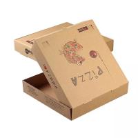 China Custom Pizza Corrugated Paper Box 12in With Logo for sale