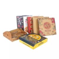 China Custom Pizza Corrugated Paper Box 12in With Logo for sale