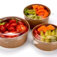 China Specifications Optional Custom Disposable Takeaway Hot Food Kraft Paper Box To Hold Rice, Salad, Noodles for sale