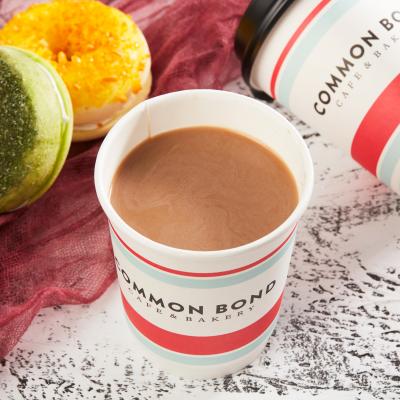 China Disposable Custom Printing Logo Single Wall Kraft Pe Coated Hot Drink Coffee Shop Double PE 8Oz Recyclable Paper Cups for sale