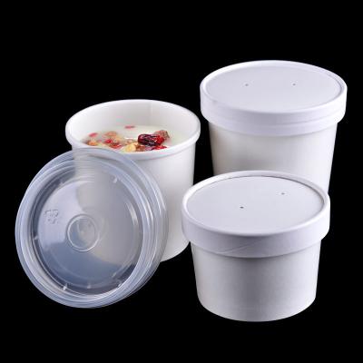 China Wholesale Custom Restaurant Water Based Ink Biodegradable Disposable Paper Soup Bowls for sale