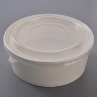 China Cold Liquids Take Away BPA Free Soup Noodle Custom Print Disposable White Paper Bowl for sale