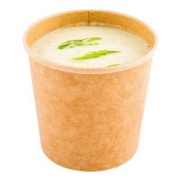 China Desserts PE Coated 30ozDisposable Food Grade Biodegradable Eco Paper Food Container Kraft Soup Bowl for sale