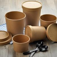 China Excellent Performance Wholesale Flexo Print 20oz Personalised Printed Disposable Paper Soup Bowls for sale
