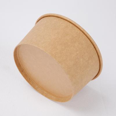 China Food Grade 350gsm 44oz Eco Friendly Paper Bowls Compostable Soup Paper Bowl With Lid for sale