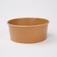 China kraft Paper Bowls Environmentally friendly Brown Take Away 280gsm Disposable Paper Soup Bowls for sale
