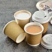 China Factory Hot Sale Eco Friendly Disposable Paper Coffee Cups Takeaway Paper Cups For Hot Drinks for sale