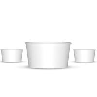 China Factory Price Wholesale Restaurant Recyclable White 16oz Disposable Paper Bowl for sale