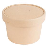 China Manufacturers Paper Salad Bowl Eco Friendly 300gsm Custom Kraft Brown Paper Bowl for sale