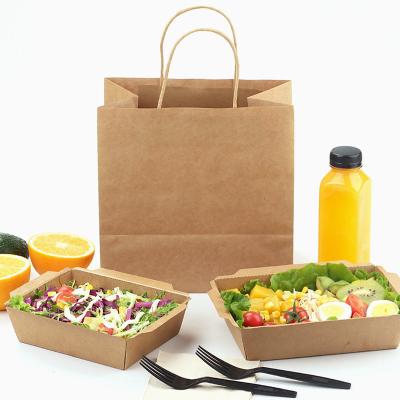 China Good Quality Eco Friendly Brown Take Away 5oz Disposable Paper Salad Bowls for sale