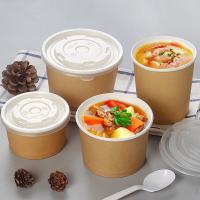 China Customized Cheap Hot Insulated Double PE 28oz Recyclable Paper Bowls for sale