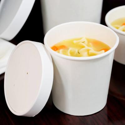 China Eco Friendly Biodegradable Flexo Printing Disposable Paper Soup Bowls for sale