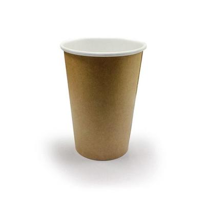 China Eco Friendly Double PE Coating Kraft Disposable Paper Coffee Cups for sale