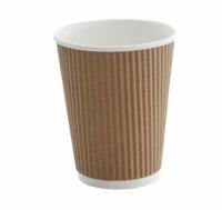 China Triple Wall Paper Cup And Coffee To Go Disposable High-quality Triple Layers Ripple Wall Paper Coffee Cup for sale