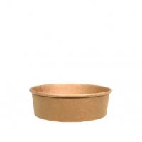 China Dia 15cm 500ML 16OZ Recyclable Fast Packing Kraft Paper Bowl for sale