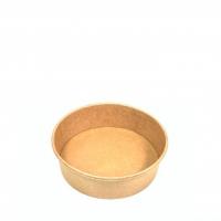 China Dia 15cm 500ML 16OZ Recyclable Fast Packing Kraft Paper Bowl for sale
