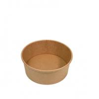 China ODM/OEM Emballages Alimentaires Round Brown Biodegradable Eco-Friendly Take Away Salad Fast Kraft Paper Packaging Bowl for sale