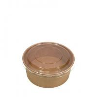 China ODM/OEM Emballages Alimentaires Round Brown Biodegradable Eco-Friendly Take Away Salad Fast Kraft Paper Packaging Bowl for sale