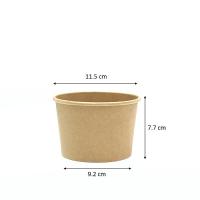 China Waterproof Takeaway Food Container Kraft Food Grade Paper Customized Printing Kraft Paper Box for sale