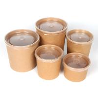 China 8oz 12oz 16oz 26oz 32oz Takeaway Disposable Kraft Paper Bowls for sale