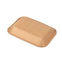 China Square Disposable Kraft Paper Plate For Fruits/Fried Food/ Barbecue/Vegetables Packing for sale